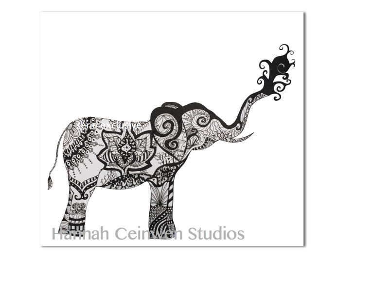 Pen And Ink Elephant