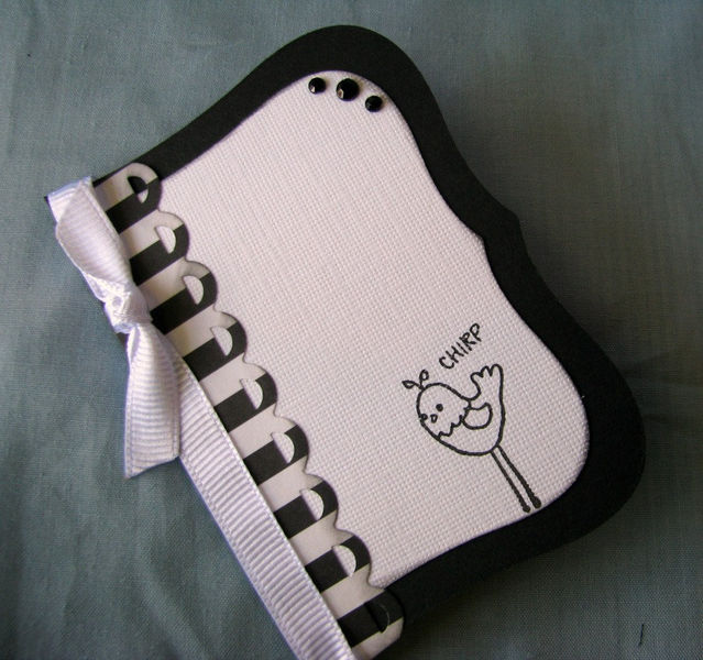 All occasion mini cards set, black and white mini cards, bird ca ...