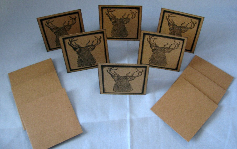 Masculine mini card set, Deer card set, Buck cards, stag cards ...