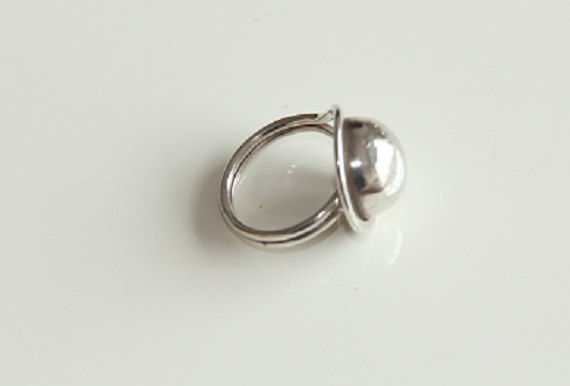 SILVER BALL RING / STERLING SILVER RING / WOMENS RING - SesskaDesigns ...
