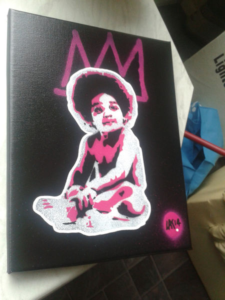 Notorious B.I.G. Original Canvas 8x10, Stencil x Spray Paint - Abstract ...