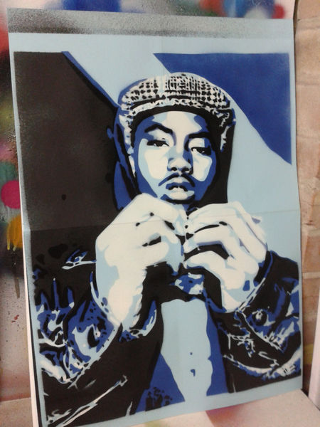 Nas custom painting,stencils,spray paints,hip hop,rap,newyork,am ...