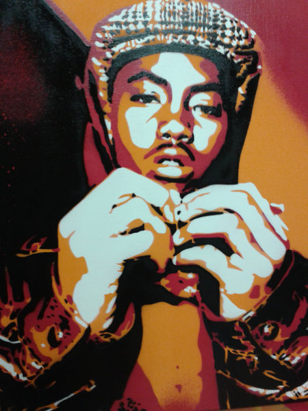 Nas custom painting,stencils,spray paints,hip hop,rap,newyork,am ...