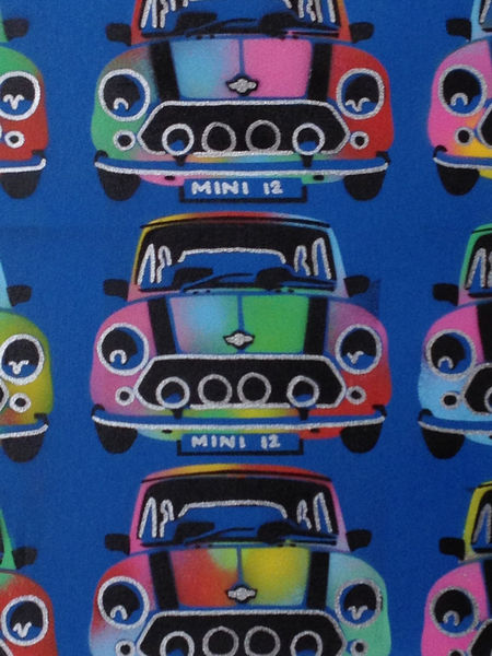 mini pop art painting,kids,60s,cars,colours,hippy,italian job,ca ...