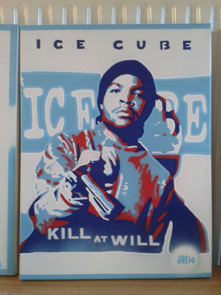 ice cube canvas painting, hip hop, , West coast, rap,pop, los An ...