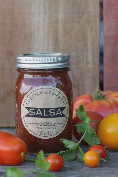 Slow Roasted Salsa 1 Pint - Deep Roots Farm - PinkLion