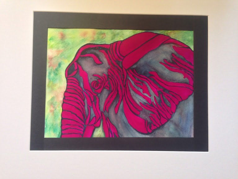 Magenta African Elephant - Elephantastic Designs - PinkLion