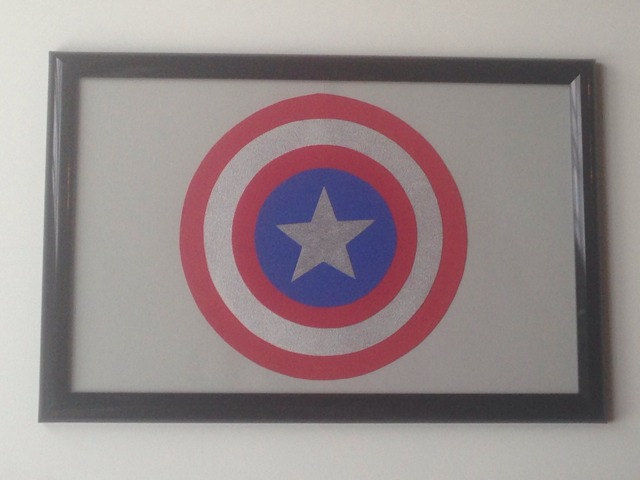 Captain America Dry Erase Noteboard Framed - Elephantastic Designs ...
