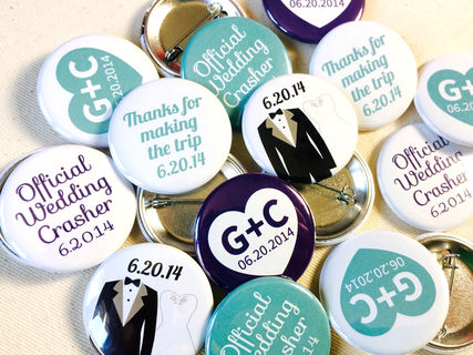 1.5-Inch Custom Pins, Set of 50 - Hummingbird Stationery & Design ...