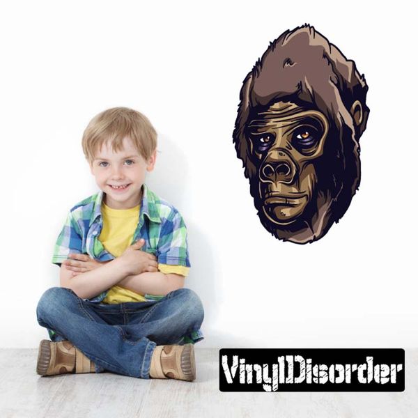 Ape Wall Decal - Vinyl Car Sticker - Uscolor001 - VinylDisorder - PinkLion