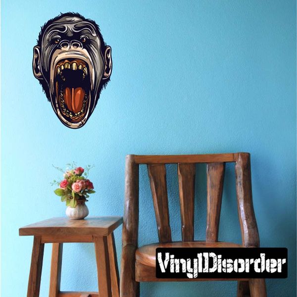 Wild Ape Wall Decal - Vinyl Car Sticker - Uscolor004 - VinylDisorder ...