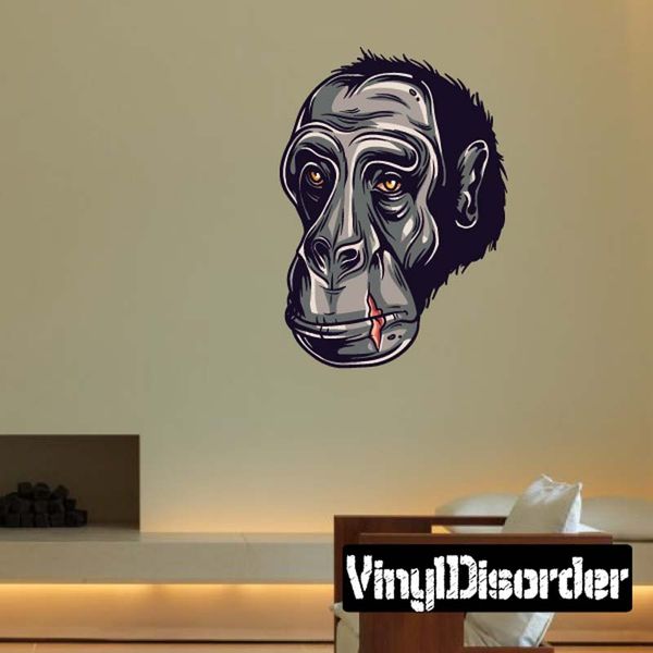 Ape Wall Decal - Vinyl Car Sticker - Uscolor005 - VinylDisorder - PinkLion