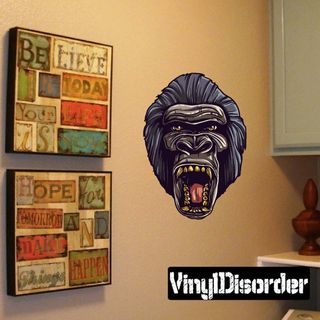 Ape Wall Decal - Vinyl Car Sticker - Uscolor006 - VinylDisorder - PinkLion