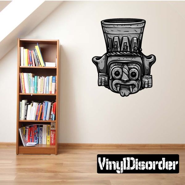 Aztec Sculpture Wall Decal - Vinyl Car Sticker - Uscolor010 ...