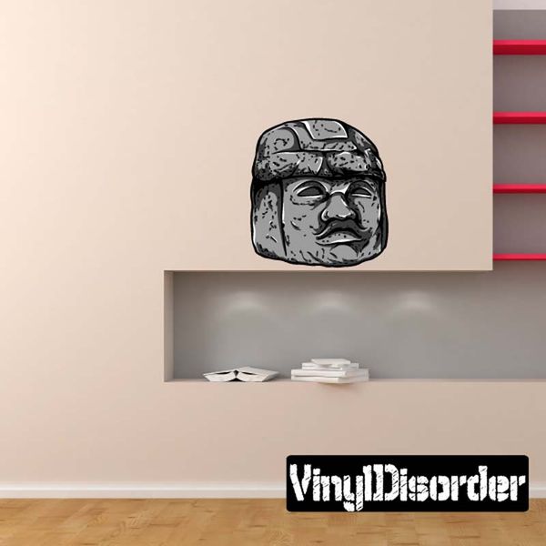 Aztec Sculpture Wall Decal - Vinyl Car Sticker - Uscolor011 ...