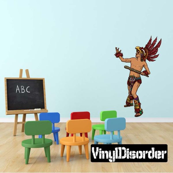Aztec Eagle Warrior Wall Decal - Vinyl Car Sticker - Uscolor006 ...