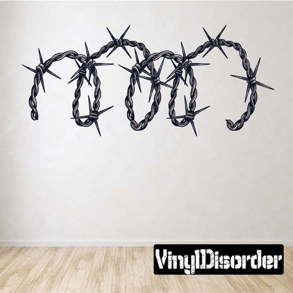 Barbed Wire Wall Decal - Vinyl Car Sticker - Uscolor001 - VinylDisorder ...