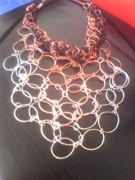 Ombre Tri-Color Statement Necklace - BEAD•A•ROPE - PinkLion