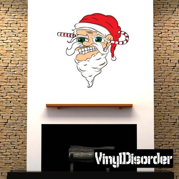 Christmas Santa Wall Decal - Vinyl Car Sticker - Uscolor003 ...