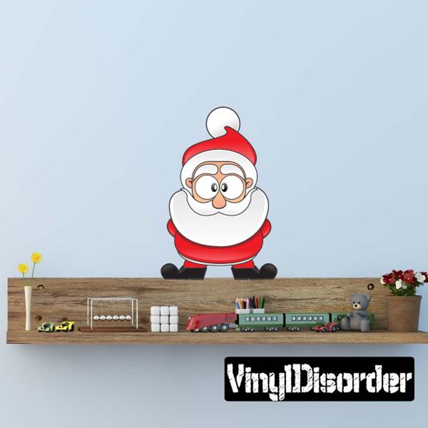 Christmas Santa Wall Decal - Vinyl Car Sticker - Uscolor024 ...