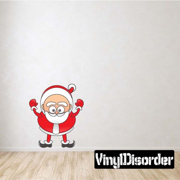 Christmas Santa Wall Decal - Vinyl Car Sticker - Uscolor026 ...