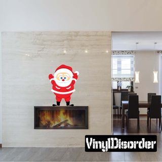 Christmas Santa Wall Decal - Vinyl Car Sticker - Uscolor042 ...