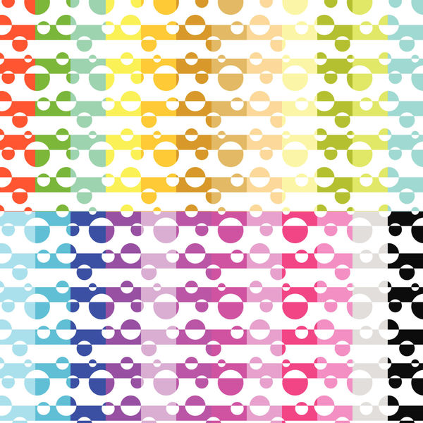 Dots digital paper, bubbles digital paper, rainbow, instant down ...