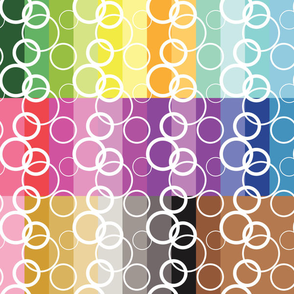 Circle digital paper, colorful, rainbow, instant download, scrap ...
