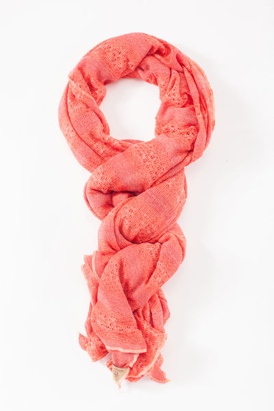 Coral Knit Scarf - Late Sunday Afternoon - PinkLion