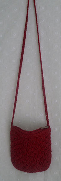 RED CROCHET BAG / CROCHET ACCESSORIES / KNIT BAGS - SesskaDesigns ...