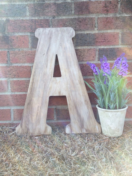 Giant Painted/Stained Letters Customize to Match Your Wedding Gu ...