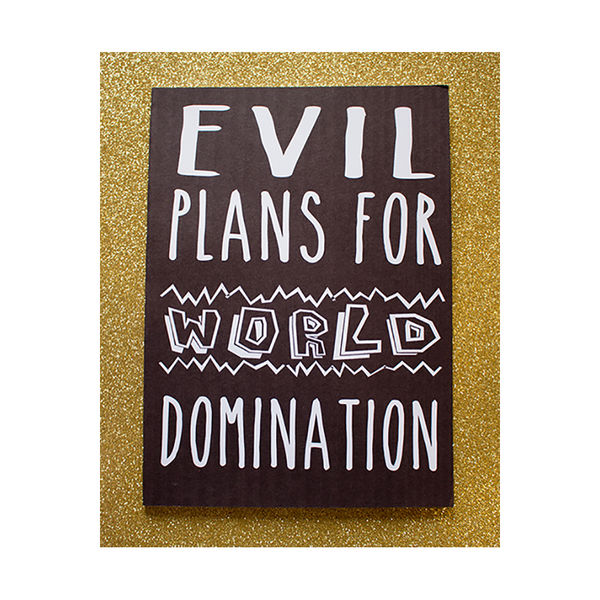 Evil Plans For World Domination Notebook - Penby Rose - PinkLion