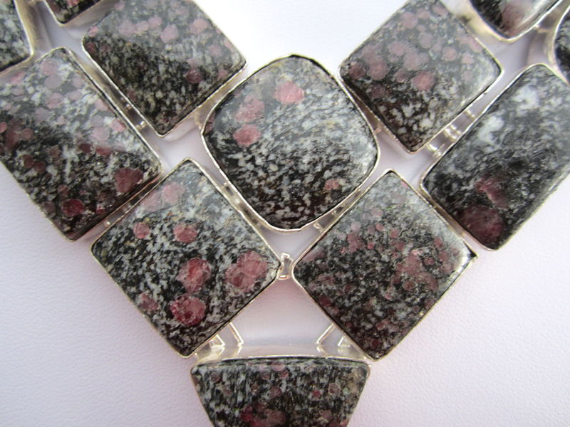 Ruby in Spinel Matrix Crystal Silver Necklace - Crystal Beauties - PinkLion