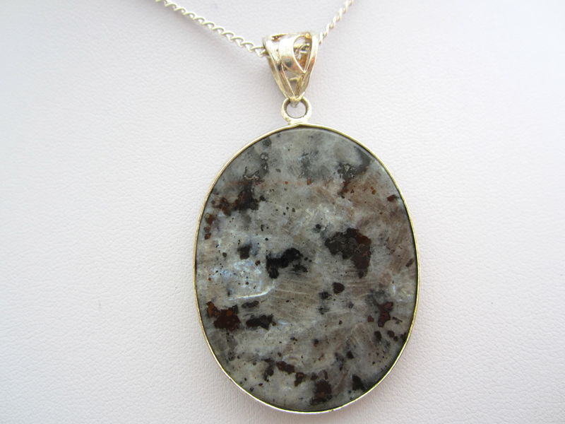 Sparkling Rare Larkivite Silver Pendant - Crystal Beauties - PinkLion