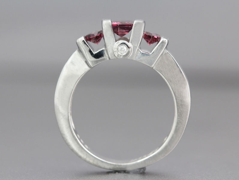 raspberry rhodolite garnet ring