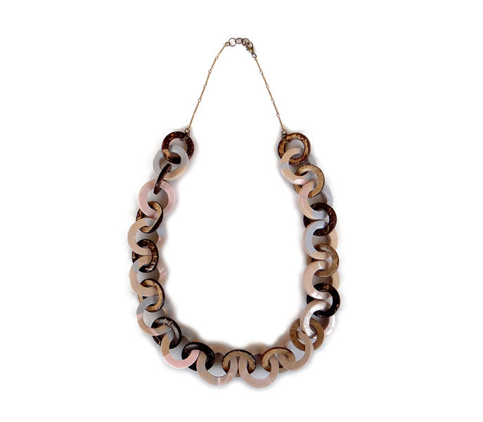 Pastel Chain Link Necklace, Chunky Chain Bib Necklace - AlinaandT ...